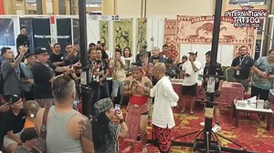 Empari...body suspension by Ucha Cyborg during Miri International Tattoo Festival | Sylvester Juli