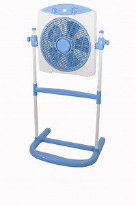 [Hot Item] India Price 220V 12inch Table Fans Remote Control Box Fan with Stand