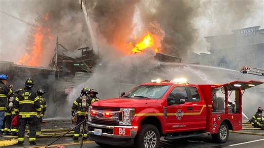 Fire in north Seattle causes vacant building to collapse
