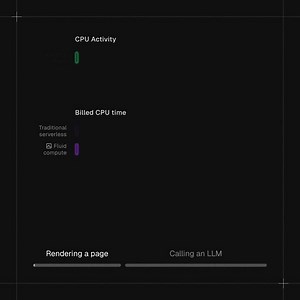 Vercel pricing update:CPU billing is now based on active usage, not function duration.This means you no longer pay for time spent waiting on external services such as databases, APIs, or LLMs. | Delba de Oliveira