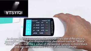 Color Spectrophotometer Portable Color Meter for Flat Products Color Test with Repeatability dE*ab≤0.02 Caliber Φ11mm Reflectance Resolution 0.01% Integrated Physical Positioning Holes