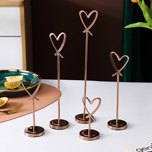 [Hot Item] Metal Memo Clip Holder Reservation Table Clips Name Card Holder