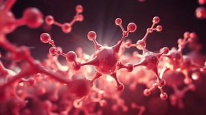 Chemical molecular structure 4K