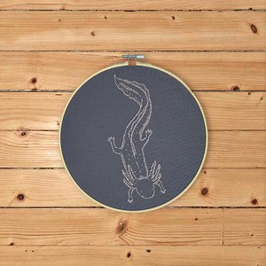 AXOLOTL Embroidery PDF Pattern – Instant Download Featuring Original Art by Carrie - Etsy